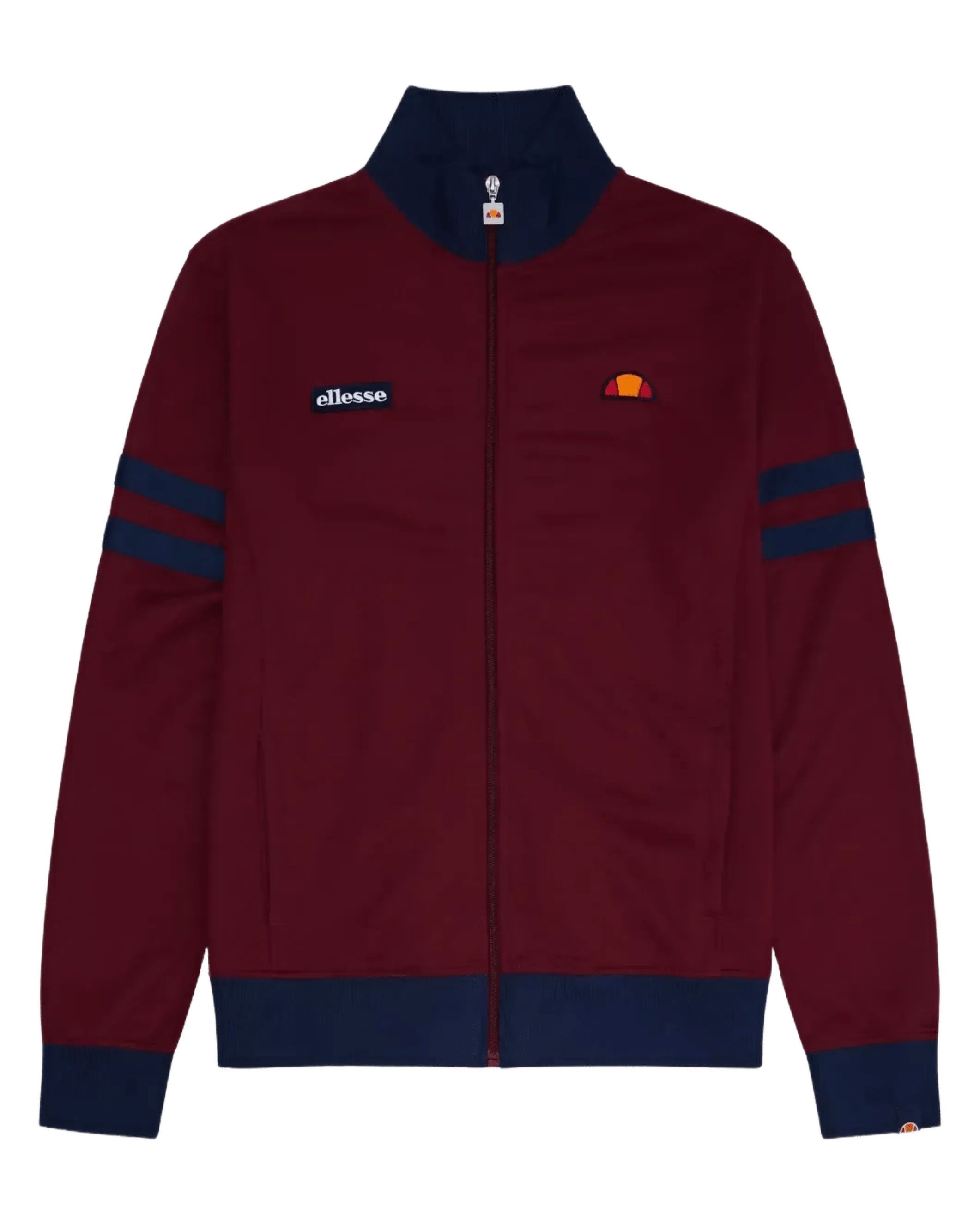Roma Track Top In Burgundy — Golden Age of Tennis