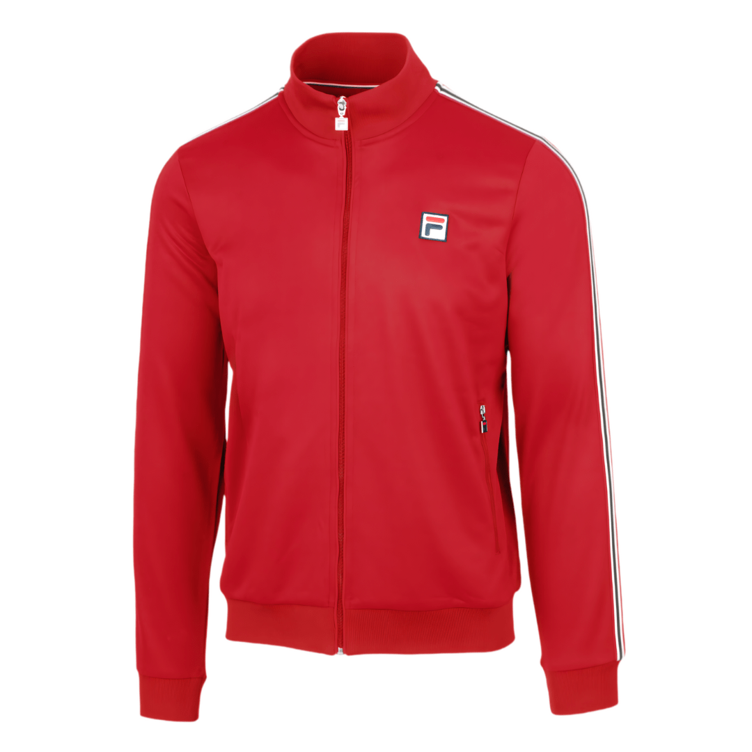 Fila Heritage Borg Classic Jake Track Top in Red — Golden Age of Tennis