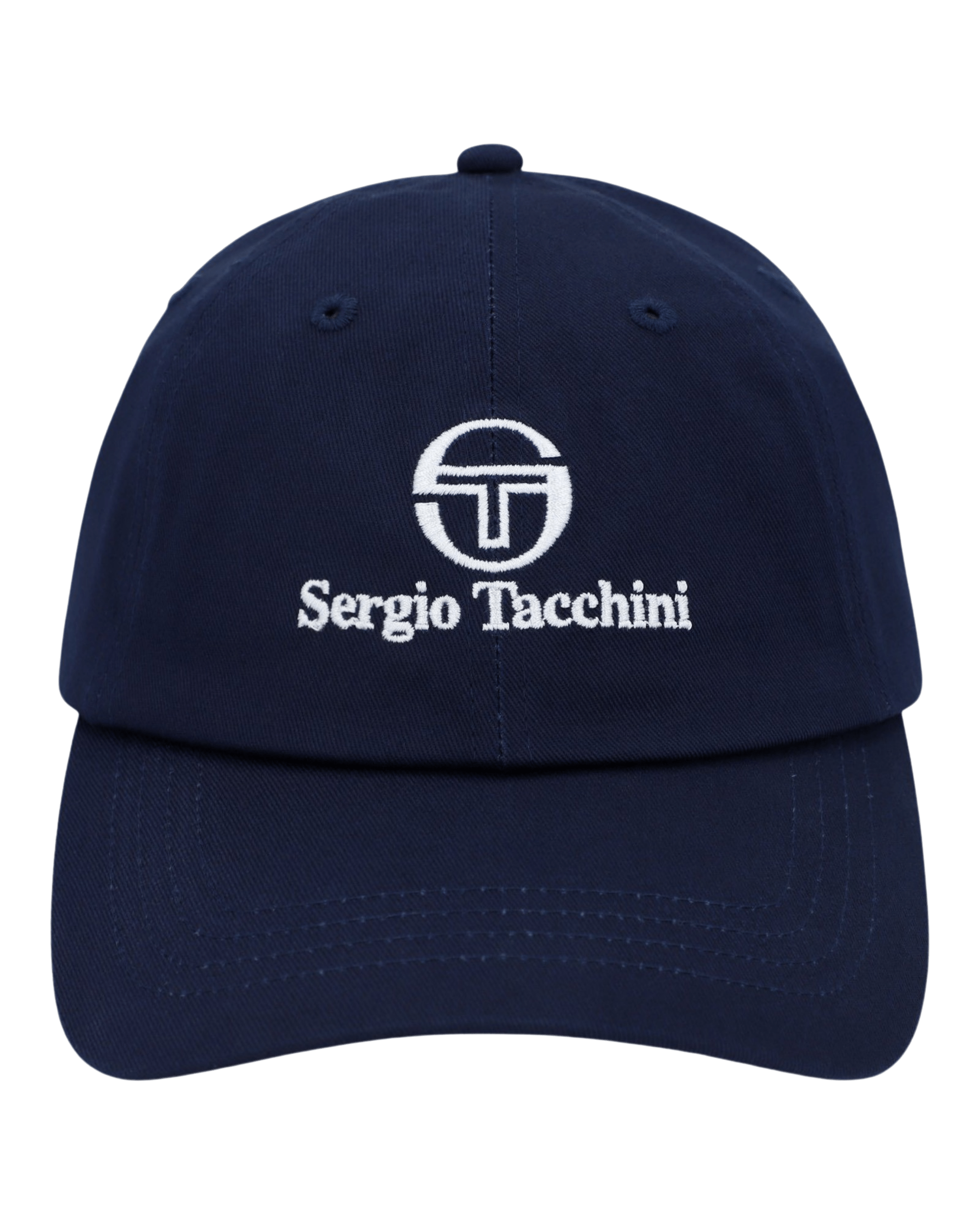 Sergio Tacchini Gilberto Cap In Maritime Blue — Golden Age of Tennis